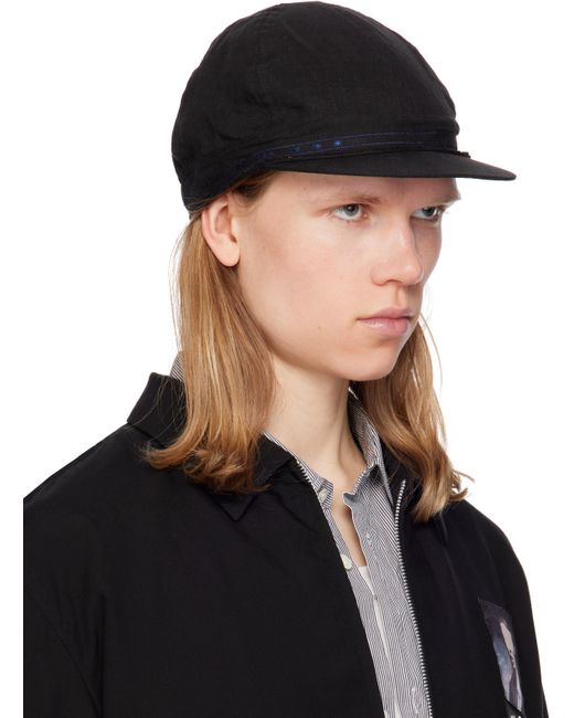 Undercover Linen Cap in Black for Men | Lyst