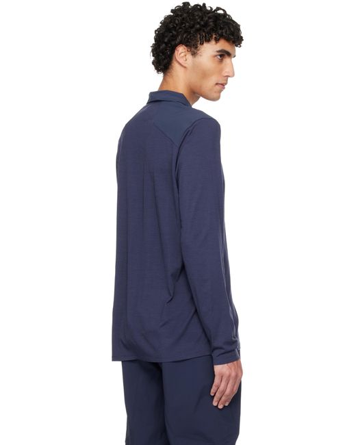 Veilance Frame Ls Polo in Blue for Men | Lyst UK