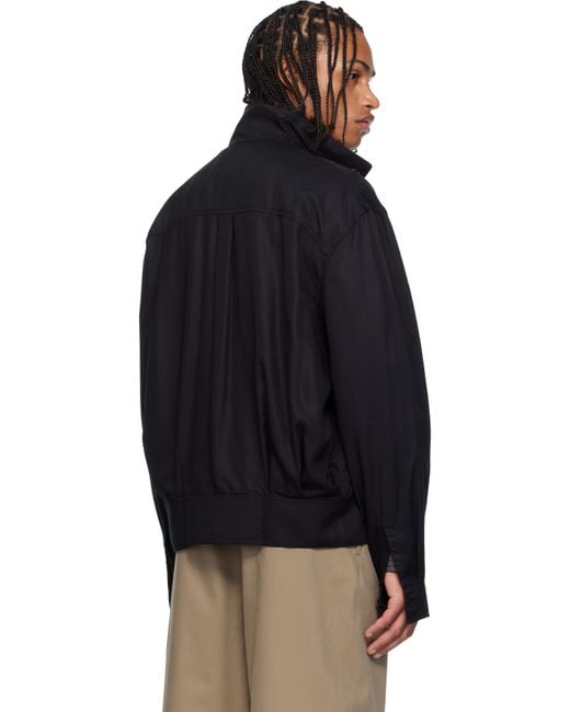 Our Legacy Mock Bomber Jacket in Black for Men | Lyst UK