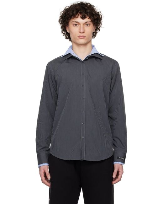PROTOTYPES Double Layer Shirt in Black for Men | Lyst