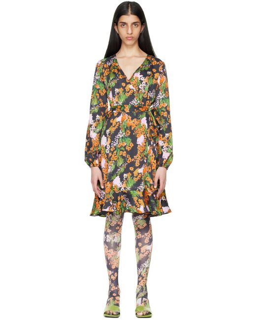 Stine Goya Rania Minidress in Black | Lyst UK