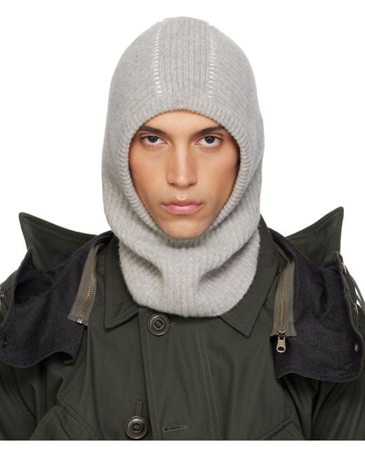MM6 by Maison Margiela Ribbed Wool Balaclava for Men | Lyst UK