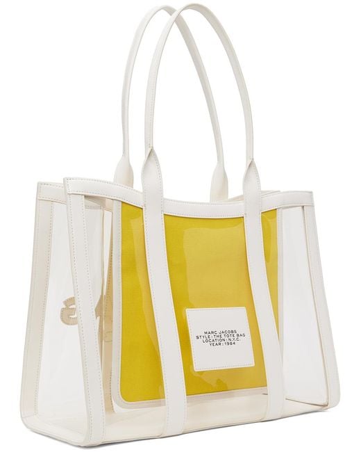 Marc Jacobs 'the Clear Large' Tote in Yellow | Lyst