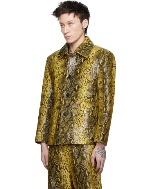 Lu'u Dan 'Year Of The Snake' Creep Leather Jacket for Men | Lyst