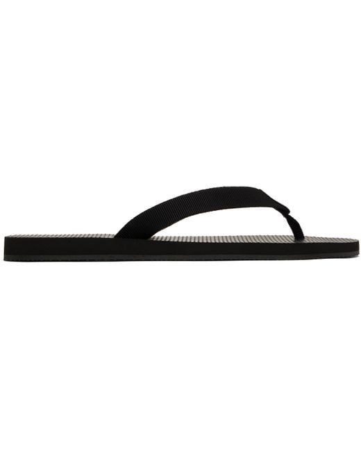 The Row Dune Classic Flip-Flops in Black for Men | Lyst