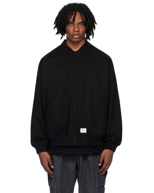 WTAPS Team Reversible Bomber Jacket in Black for Men | Lyst