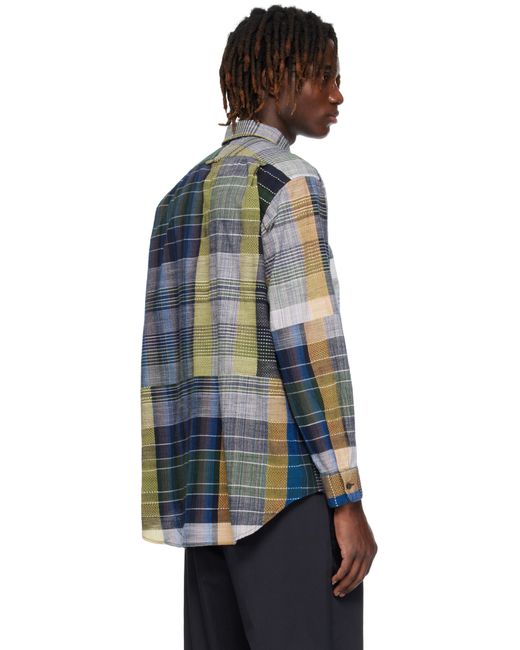 Engineered Garments Enginee Garments Short Collar Shirt in Black for Men | Lyst