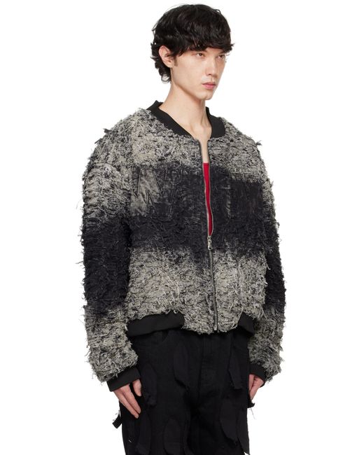 Who Decides War Husk Bomber Denim Jacket in Black for Men | Lyst