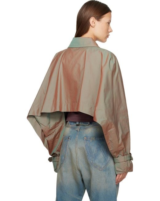 Vivienne Westwood Cut Off Graziano Trench Coat | Lyst UK