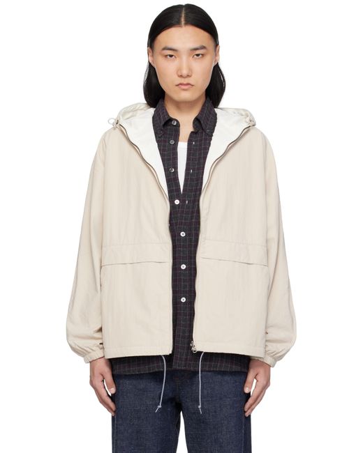Nanamica Reversible Hooded Jacket in Natural for Men | Lyst