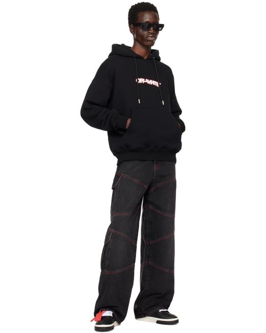 Off-White c/o Virgil Abloh Off- Script Samurai Straight Jeans in Black ...
