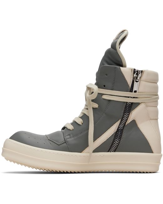 Rick Owens Concordians Geobasket Sneakers in Grey for Men | Lyst UK