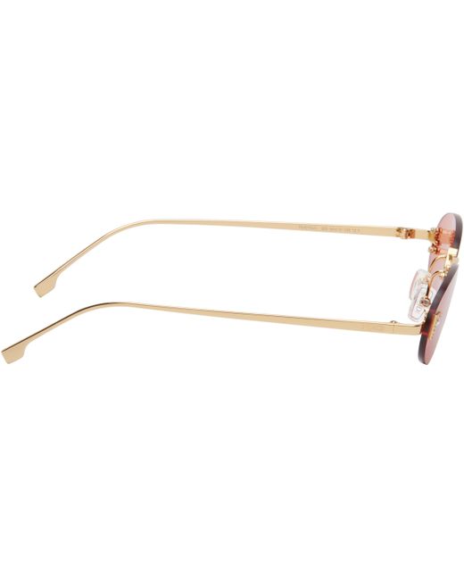 Fendi First Crystal Sunglasses in Black | Lyst