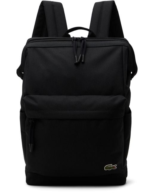 Lacoste Neocroc Small Rectangular Backpack in Black for Men | Lyst
