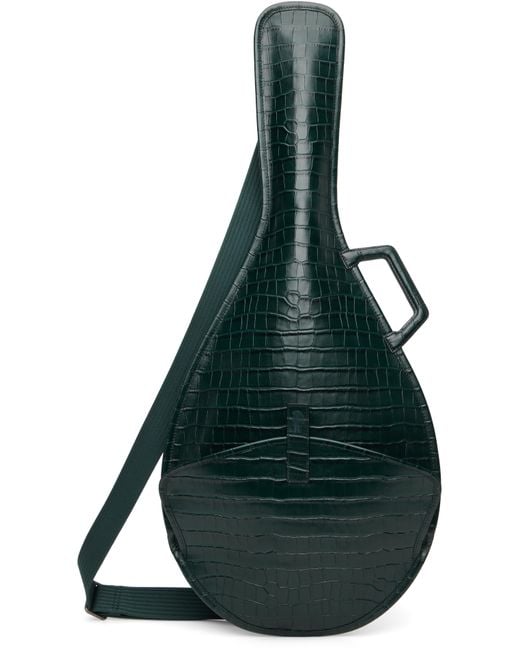 Lacoste Mock Croc Leather Racket Bag in Green for Men | Lyst UK
