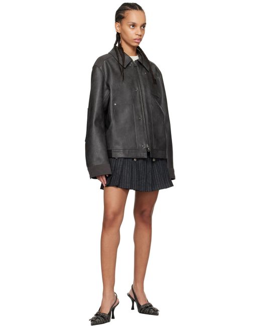 ANDERSSON BELL Carpenter Faux-Leather Jacket in Black | Lyst
