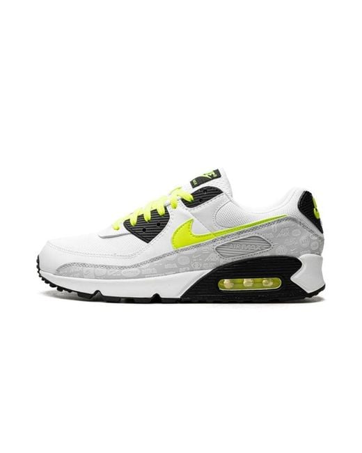 Nike Air Max 90 "Reflective Logo" Shoes in Black | Lyst UK