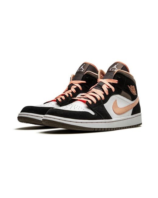 Nike Air 1 Mid Se "Peach Mocha" Shoes in Black | Lyst UK