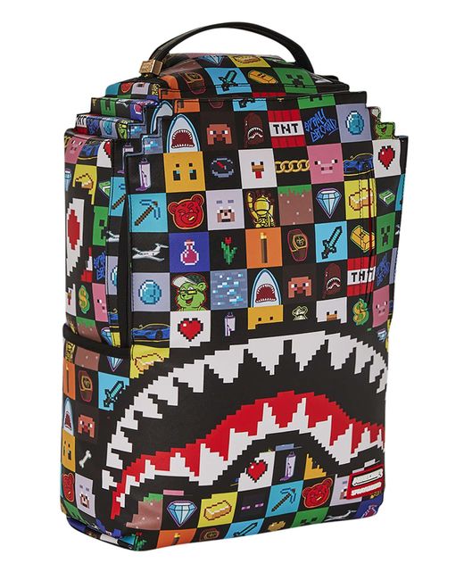 Sprayground 20l Minecraft Check Backpack in Blue for Men | Lyst UK