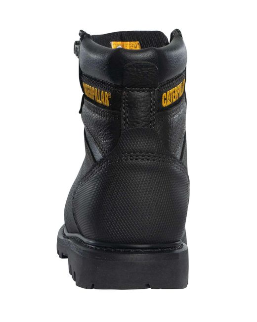 Caterpillar Allerton Wide Leather Boots in Black for Men | Lyst