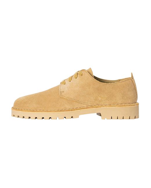 Clarks Desert Rock Suede Low Shoes in Natural for Men | Lyst