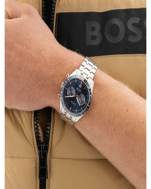 BOSS Tourmaster Watch in Grey for Men | Lyst UK