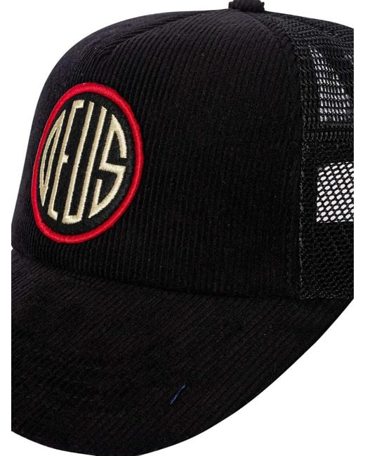Deus Ex Machina Pill Cord Trucker Cap in Black for Men | Lyst UK