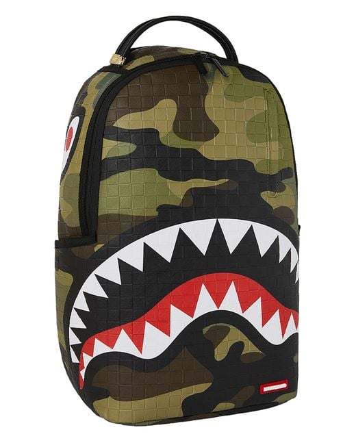 Sprayground 20l Woodland Camo Check Backpack in Green for Men | Lyst UK
