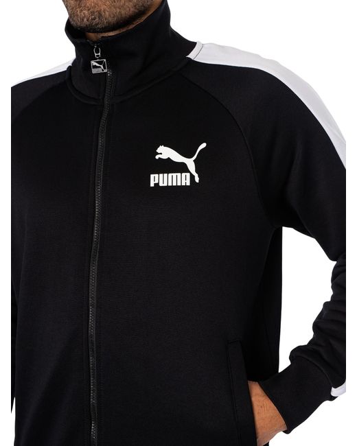 PUMA Iconic T7 Track Jacket in Black for Men | Lyst