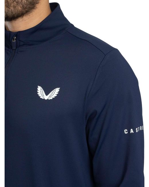 Castore Active Technical 1/4 Zip Jacket in Blue for Men | Lyst UK