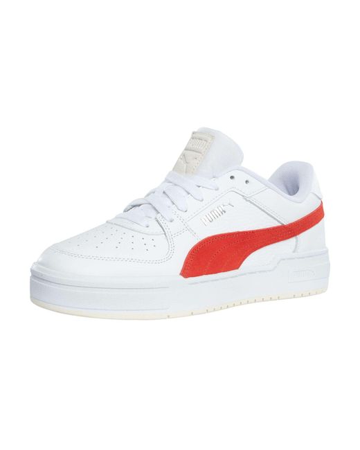 PUMA Pro Suede Trainers in White for Men | Lyst