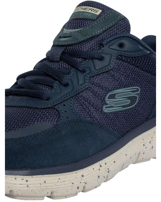 Skechers Flex Advantage 5.0 Trainers in Blue for Men | Lyst