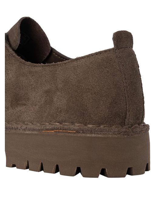Clarks Desert Rock Suede Low Shoes in Brown for Men | Lyst