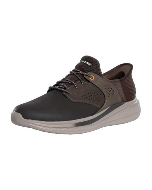 Skechers Slip-ins Slade Macklin Relaxed Trainers in Brown for Men | Lyst