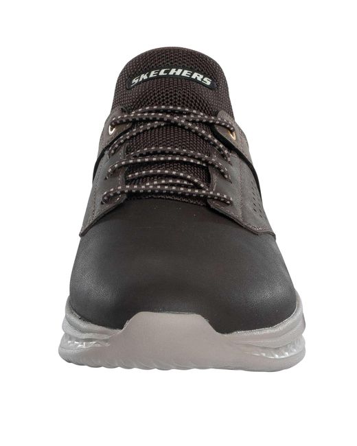 Skechers Slip-ins Slade Macklin Relaxed Trainers in Brown for Men | Lyst