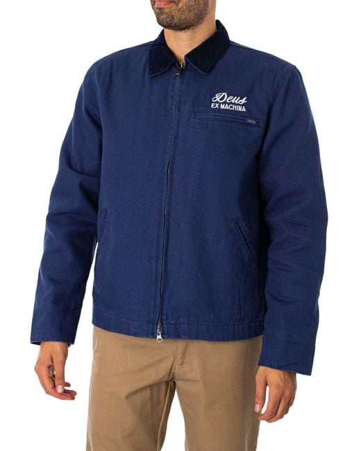 Deus Ex Machina Address Workwear Jacket in Blue for Men | Lyst