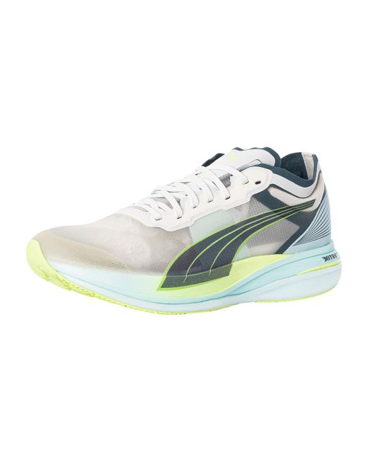 PUMA Deviate Nitro Elite Racer Trainers in Blue for Men | Lyst