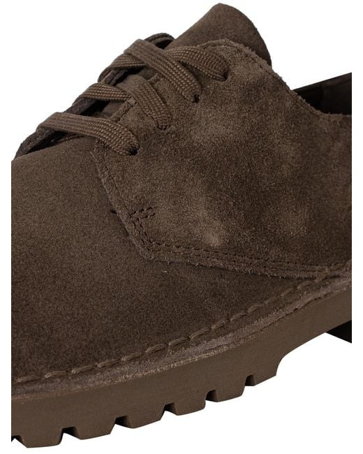Clarks Desert Rock Suede Low Shoes in Brown for Men | Lyst