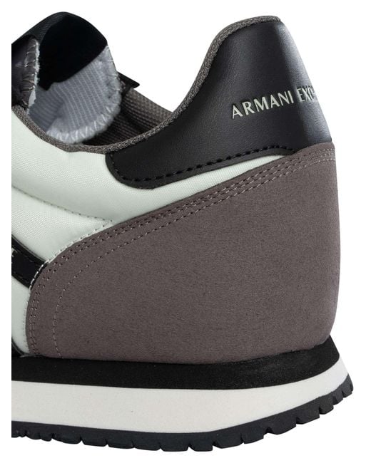ARMANI EXCHANGE Cross Logo Trainers in White for Men | Lyst
