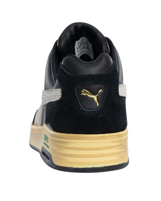 PUMA Slipstream Lo Leather Trainers in Blue for Men | Lyst