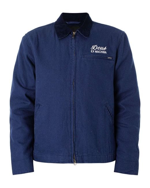 Deus Ex Machina Address Workwear Jacket in Blue for Men | Lyst