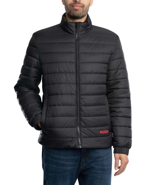 HUGO Brenti2431 Puffer Jacket in Blue for Men | Lyst