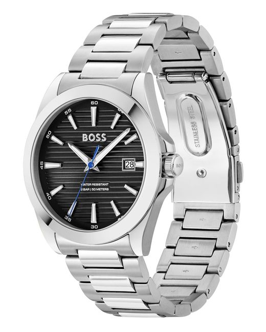 BOSS Strike Dial Watch in Gray for Men | Lyst