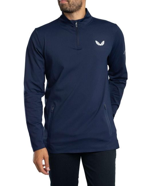 Castore Active Technical 1/4 Zip Jacket in Blue for Men | Lyst UK