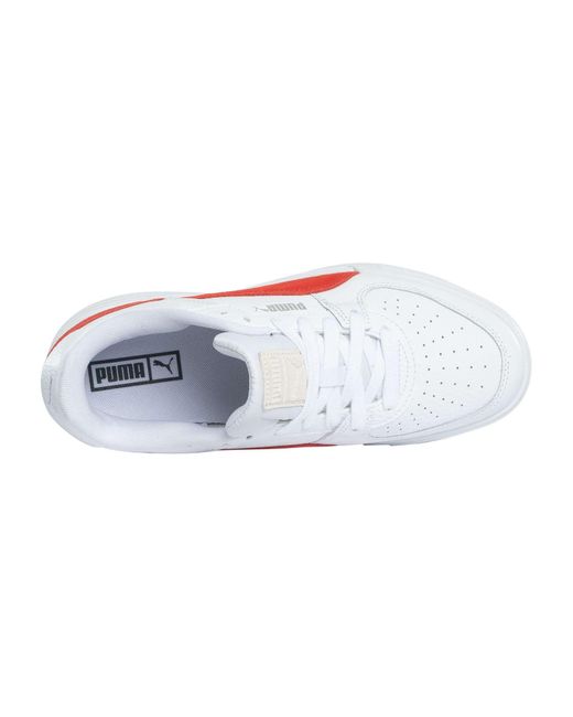 PUMA Pro Suede Trainers in White for Men | Lyst