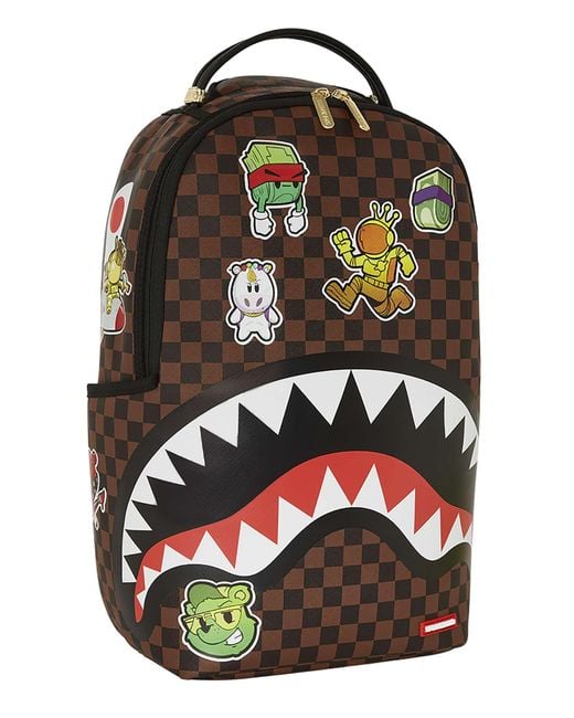Sprayground 20l Sticker Campaign Backpack in Black for Men | Lyst