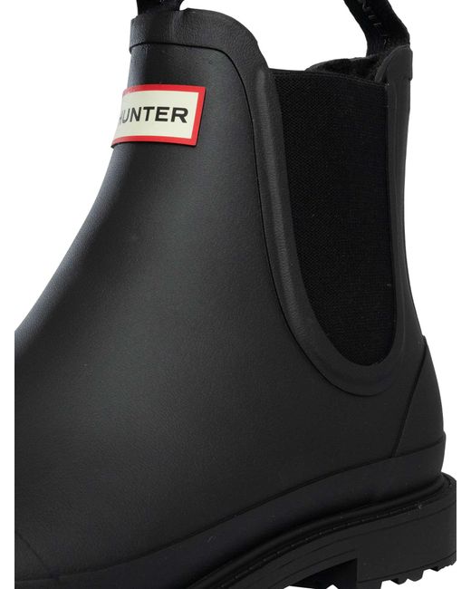 HUNTER Elements Chelsea Insulated Wellies in Black for Men | Lyst UK
