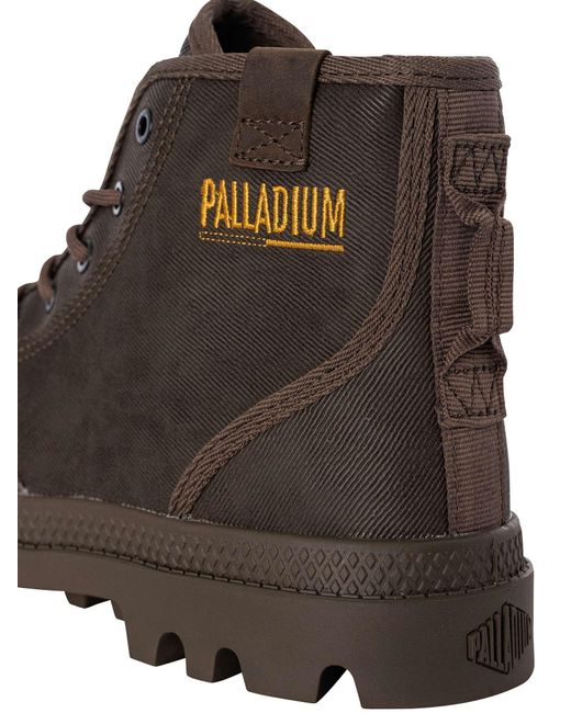 Palladium Pampa Hi Coated Boots in Brown for Men | Lyst