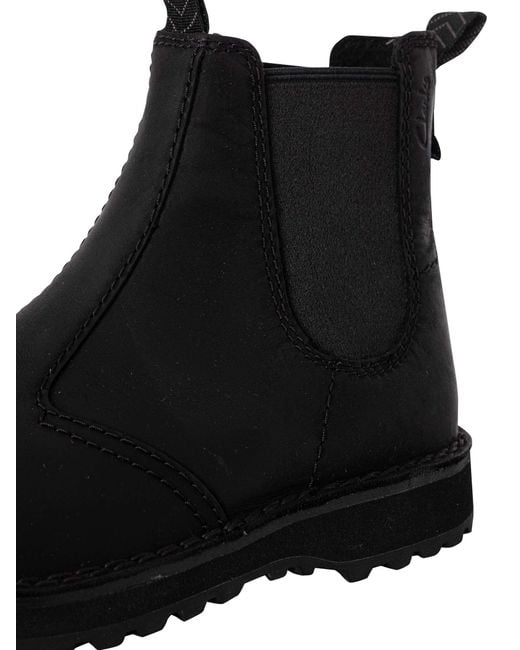 Clarks Solsbury Leather Chelsea Boots in Black for Men | Lyst UK