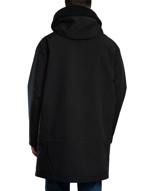 Lyle & Scott Cold Weather Parka Jacket in Black for Men | Lyst UK